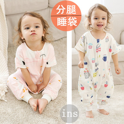 短袖纱布防踢被宝宝薄款