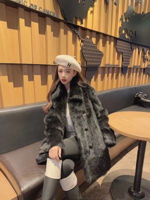 【WK】“直毛顽童”西班牙进口直毛托斯卡纳羊皮毛一体外套 K0020