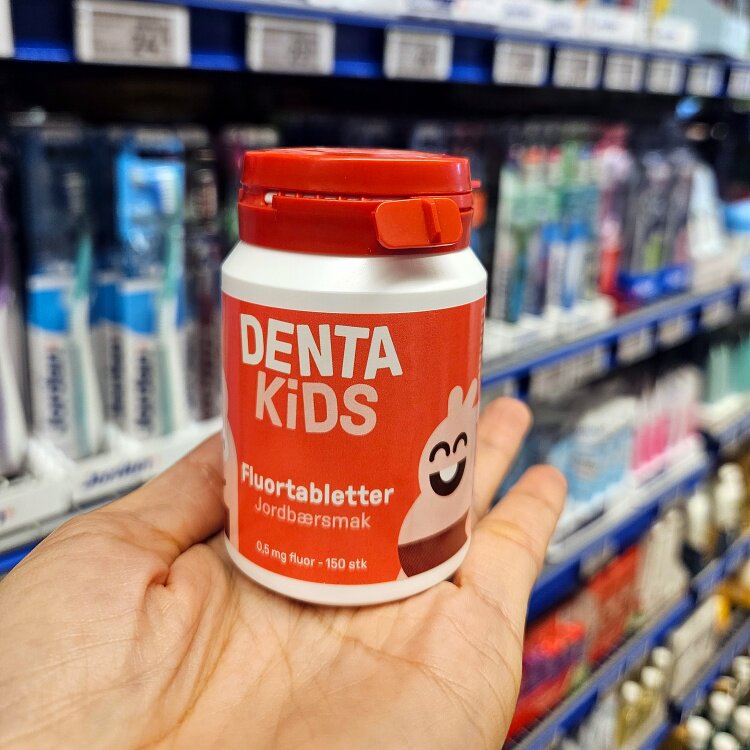 挪威超市采购Denta Kids 宝宝儿童护齿片护牙素防*龋齿虫牙含氟