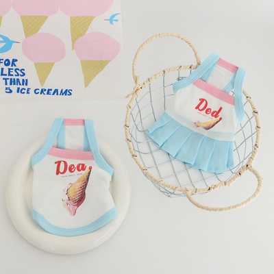 宠物衣服吊带小型犬夏季凉感面料