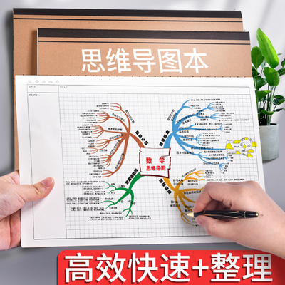 递乐思维导图a4强迫症笔记本子