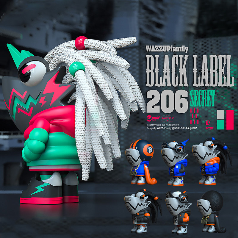 LAMTOYS变色龙第6代盲盒航天龙手办脏辫桌面摆件男孩玩具生日礼物