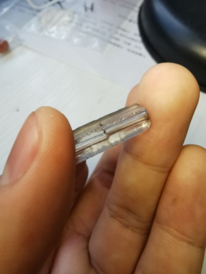 15449西亚老白水晶方管