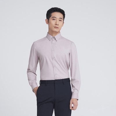 170564OJY爽滑长袖衬衫雅戈尔