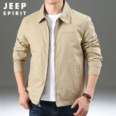 JEEPSPIRIT翻领夹克秋季