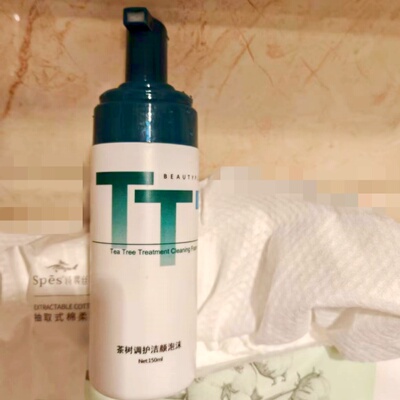 茶树杀均洁面慕斯洗面奶控油男女