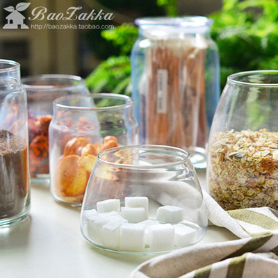 特惠花茶糖果家居厨房玻璃密封罐