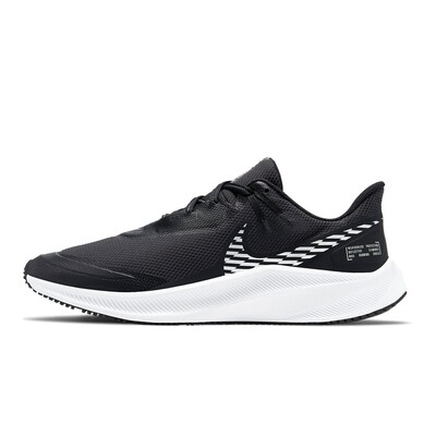 【六饼体育】NikeQuest3Shield舒适低帮休闲跑步鞋男款黑白