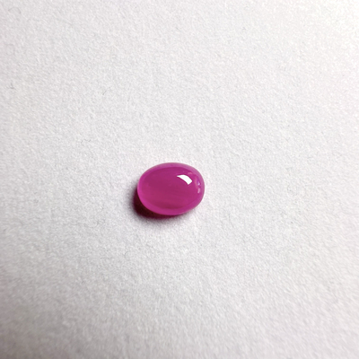 汇美宝矿无烧红宝石裸石3.59ct天然椭圆蛋面8*10mm戒指面吊坠素面