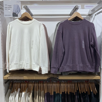 女装柔软针织摇粒绒圆领套头衫长袖抓绒卫衣T恤新款479609