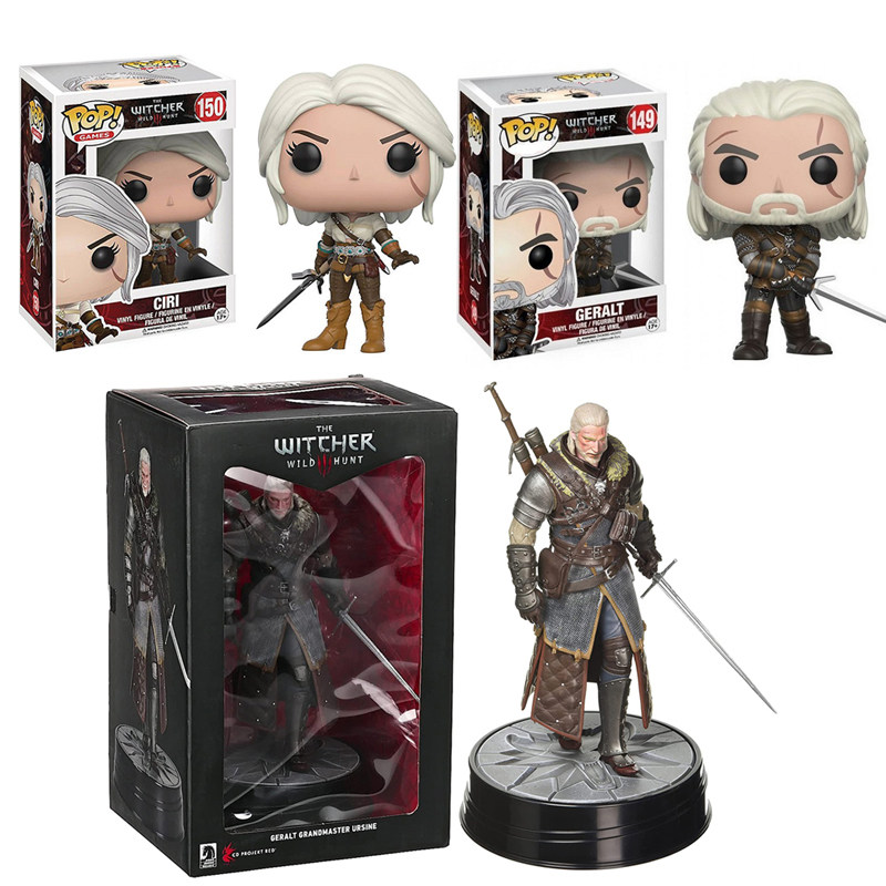funko pop The Witcher 3 Wild Hunt game around the white wolf Geralt ...