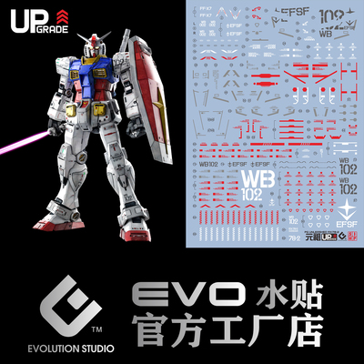evo水贴pg78水贴元祖高达模型
