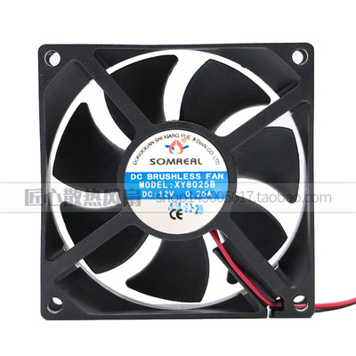 全新SOMREAL XY8025B 12V 0.25A 8CM 8025 电焊机变频器散热风扇