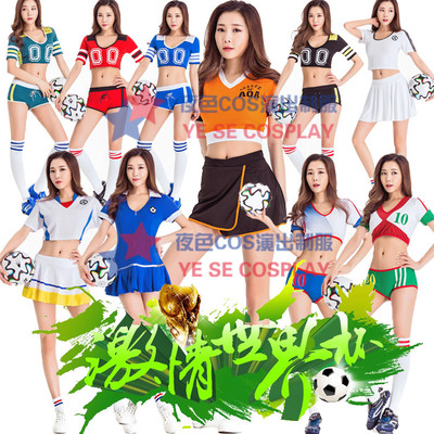 啦啦操足球宝贝性感拉拉队服新款