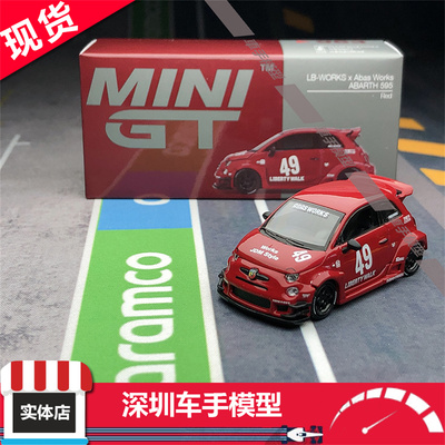 现货 MINIGT 1:64 963阿巴斯Abas Works ABARTH 595 #49 合金车模