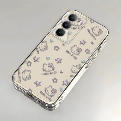 凯蒂猫realme真我V70手机壳透明RMX3946全包防摔软男女可爱套外壳