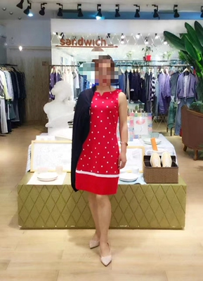 Sandwich荷兰女装 连衣裙女中长款过膝吊牌价968元