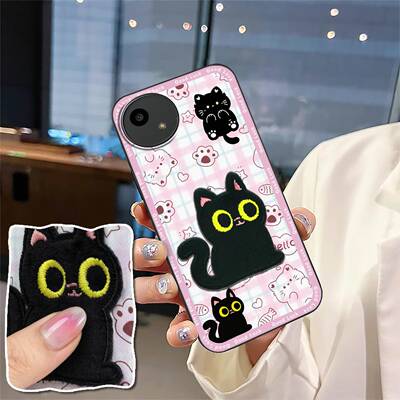 适用夏普Aquos wish4/SH-52E手机壳情侣潮流布贴新款数码毛绒3D