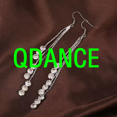 拉丁舞流苏镶钻耳环肚皮舞加长