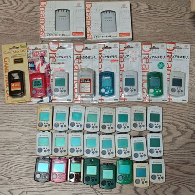世嘉DC主机用 原装 记忆卡 震动包记录 Visual Memory Dreamcast