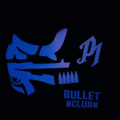夜光版（蓝色）/摔角面具/摔跤面具/WWE AJ Styles/BULLET CLUB