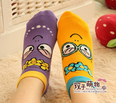 史诺比SNOOPY 巴巴爸爸 艾莫ELMO 亲子袜 母子袜 可爱卡通 袜子