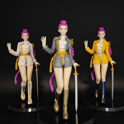 19cm大号鲁米公仔手办带底座k-pop猎魅女团女主模型摆件儿童玩具