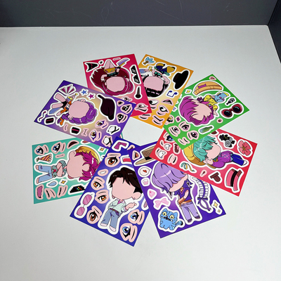 KPop Demon Hunter猎魔女团换装贴儿童diy手工趣味益智拼图贴画