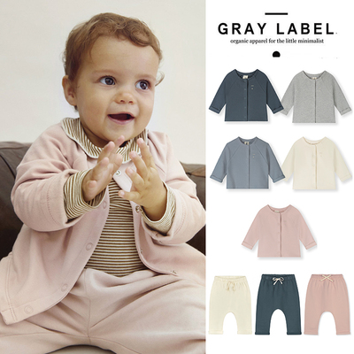 Little现货 荷兰 gray label SS26宝宝外套开衫裤子加绒套装