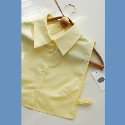 香草黄~轻松都市知识分子假领子