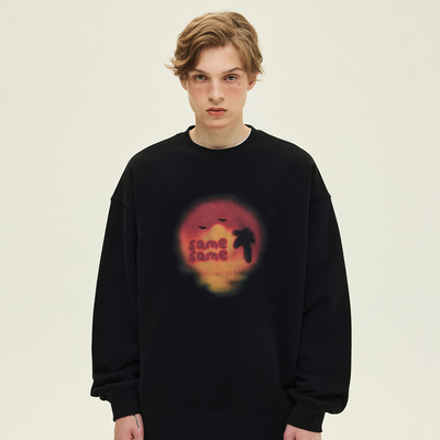 SAMESAME落日数码纹路宽松卫衣