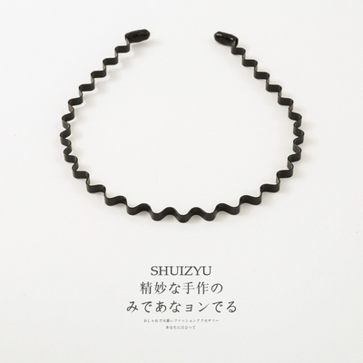 男士发箍潮外出运动隐形防滑波浪头箍男生洗脸压发发卡女发捆头饰