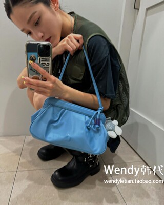 韩国代购小众设计师 archivepke 夹子单肩手提腋下包skirt