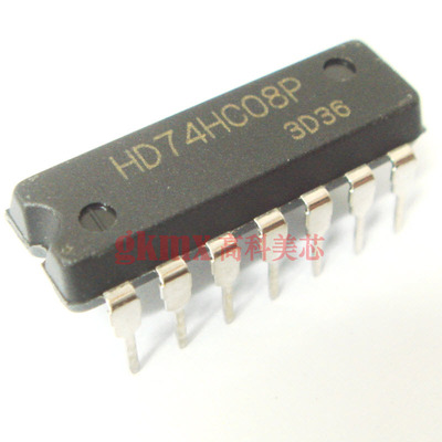 高科美芯 IC集成电路HD74HC08P DIP14直插 逻辑与门 2.8元/PCS