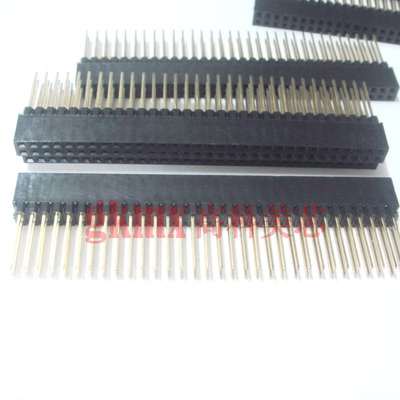 高科美芯 接插件双排母座2X32芯 针长17.8mm 间距2.54mm 1条4.5元