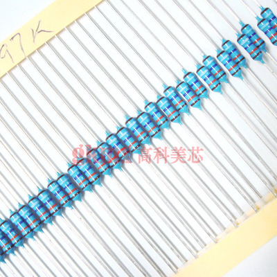高科美芯 金属膜电阻1/4W 0.25W 197K 色环电阻精度1% 100个5元
