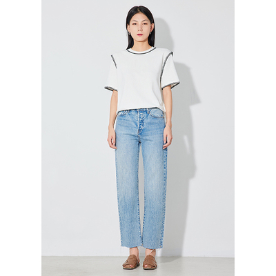 直筒九分裤常规棉四季通用显瘦