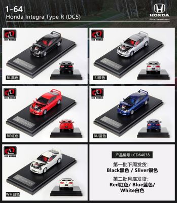 LCD 1:64 本田 Honda INTEGRA TYPE R DC5 前盖可开合金汽车模型