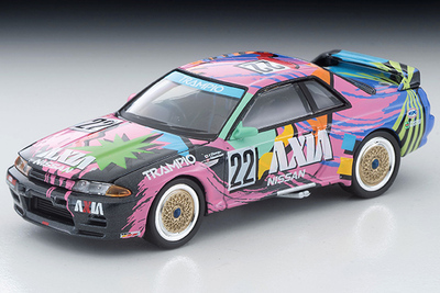 4月 Tomytec TLV LV-N234f 日产GTR R32 AXIA 92年 合金汽车模型