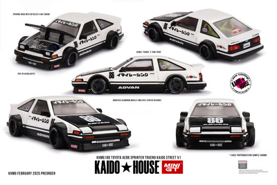 [现货]Kaido House x Minigt 1:64 丰田AE86 Sprinter Trueno 180