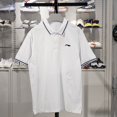 李宁短袖POLO衫速干凉爽透气