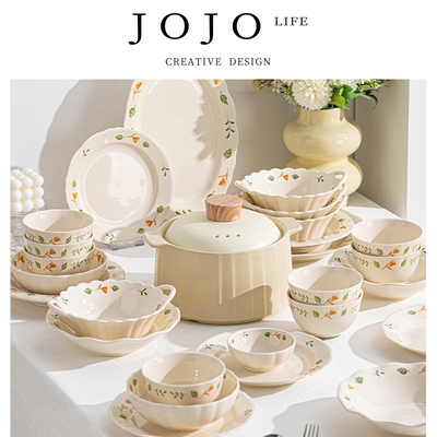 JOJO'SLIFEPD釉下彩碗碟套装