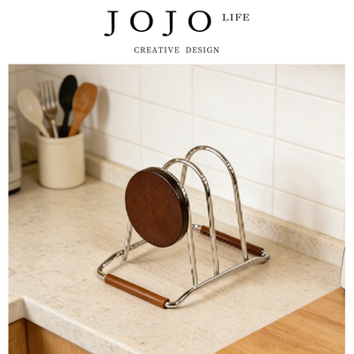 JOJO'S L. PD.cutting.中古风砧板架收纳置物架锅盖架案板 | SL01