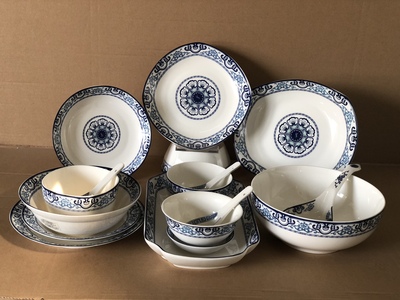 陶瓷餐具碗盘散件裕行合家欢