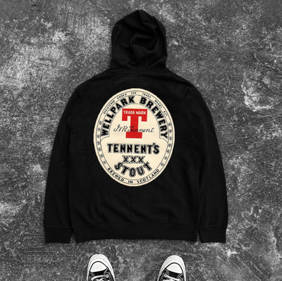 480G纯棉大毛圈 美式复古海报oldschool男女情侣大码连帽卫衣