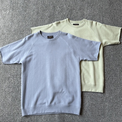 BEAMS PLUS 夏季圆领纯色休闲宽松清凉运动短袖T恤绿色