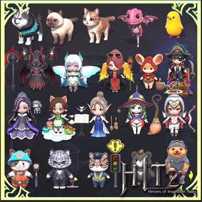 HIT2 精灵 宠物 Q版 卡通 动物 猫狗 动作 3D模型 MAX 动画源文件