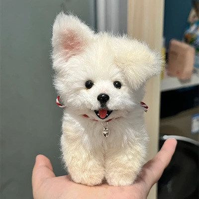 兔毛扭扭棒小狗材料包儿童自制手工diy成品毛绒玩偶女生玩具礼物