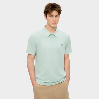 斐乐男速干抗菌针织短袖POLO衫