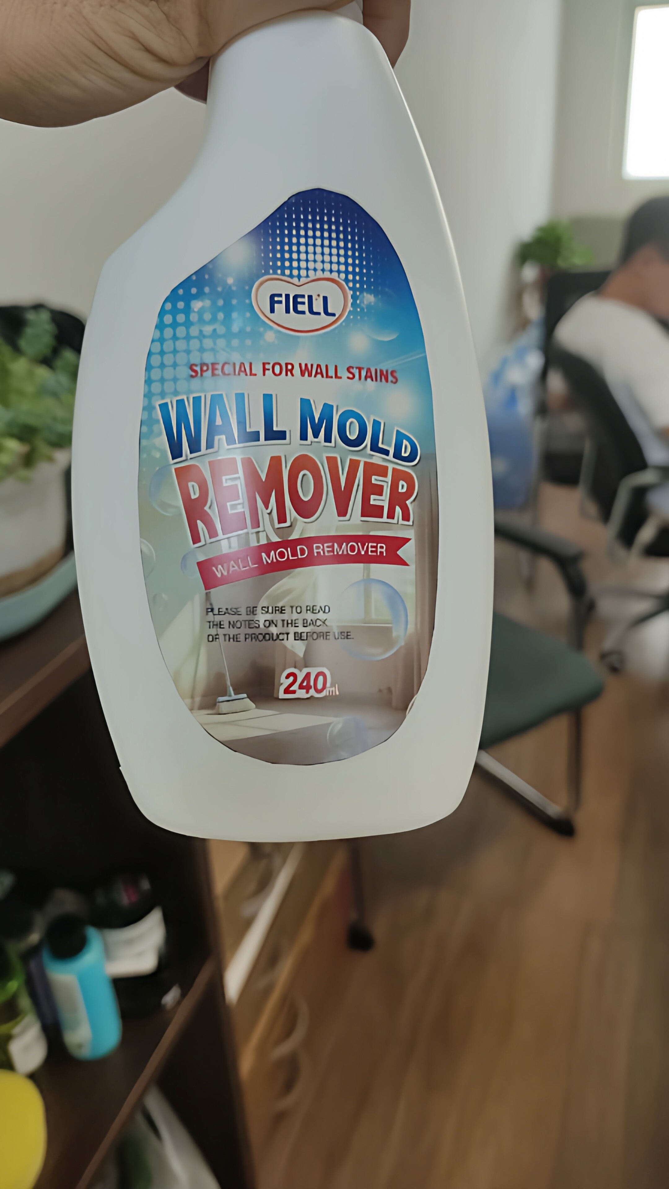 【三瓶*240ml】日本FIELL墙体除霉剂家用墙布去霉斑菌霉味净味剂